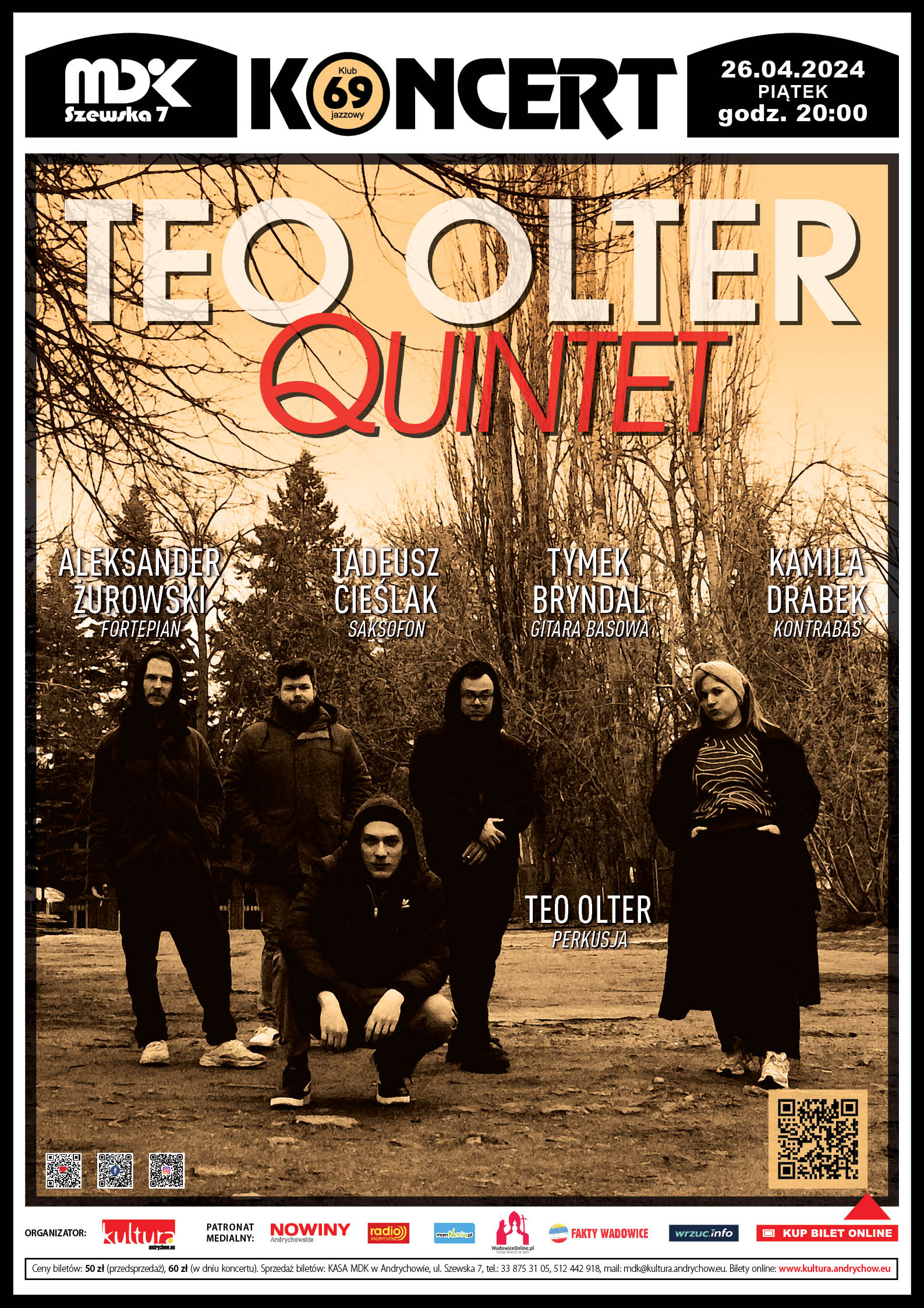 Najnowszy projekt perkusisty Teo Oltera w Klubie jazzowym 69 - Radio ...